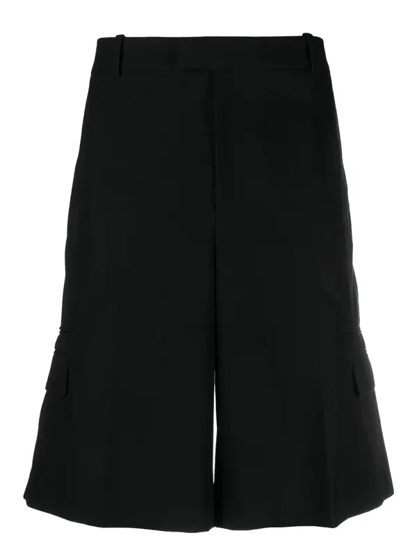 Alexander McQueen Tailored Cotton Shorts - Black