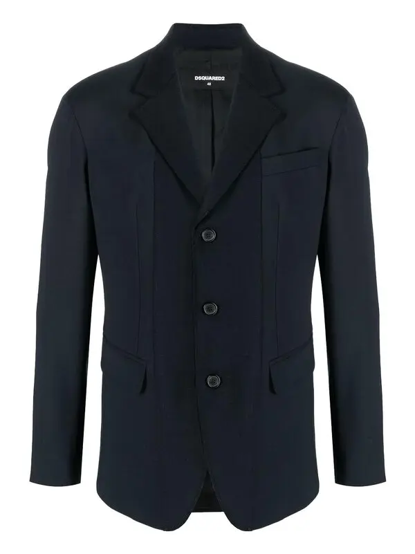 Dsquared2 Tailored Single-breasted Blazer - Blue