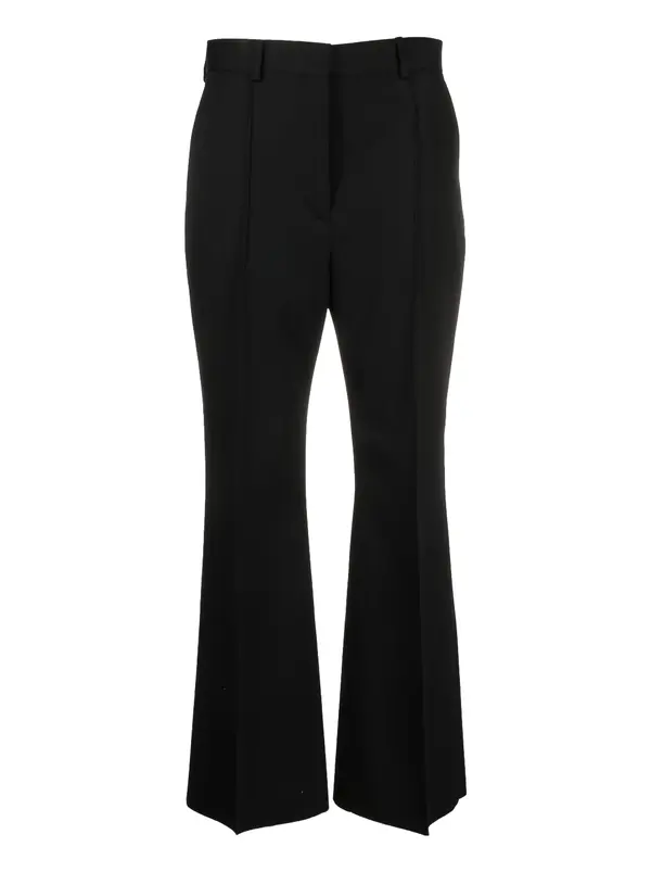 LANVIN Flared Cropped Trousers - Black