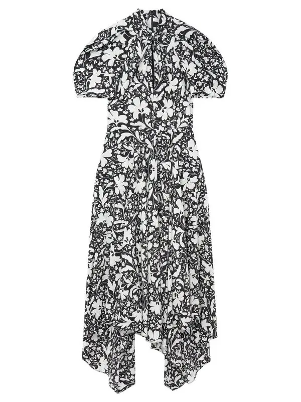 Stella McCartney Printed Silk Dress - Black