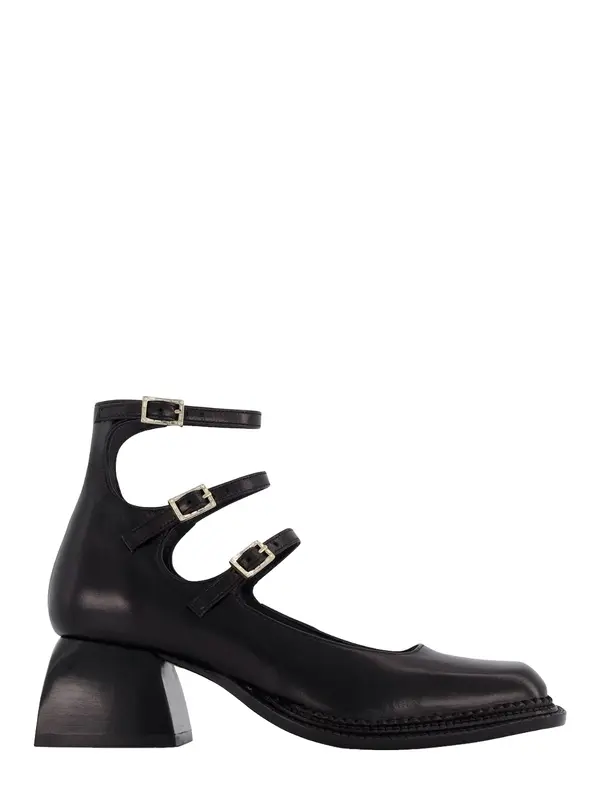 NODALETO Bulla London Leather Pumps - Black