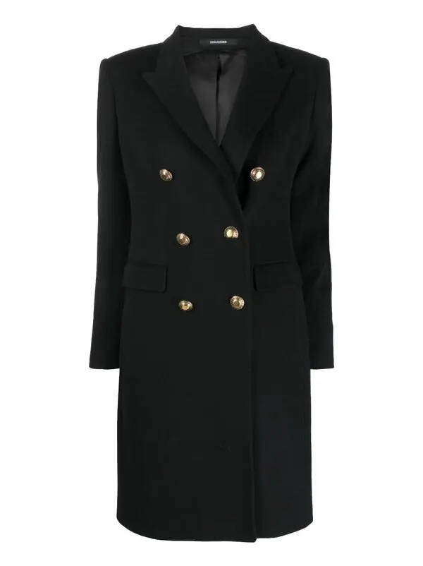 Tagliatore Parigi Double-breasted Wool Coat - Black