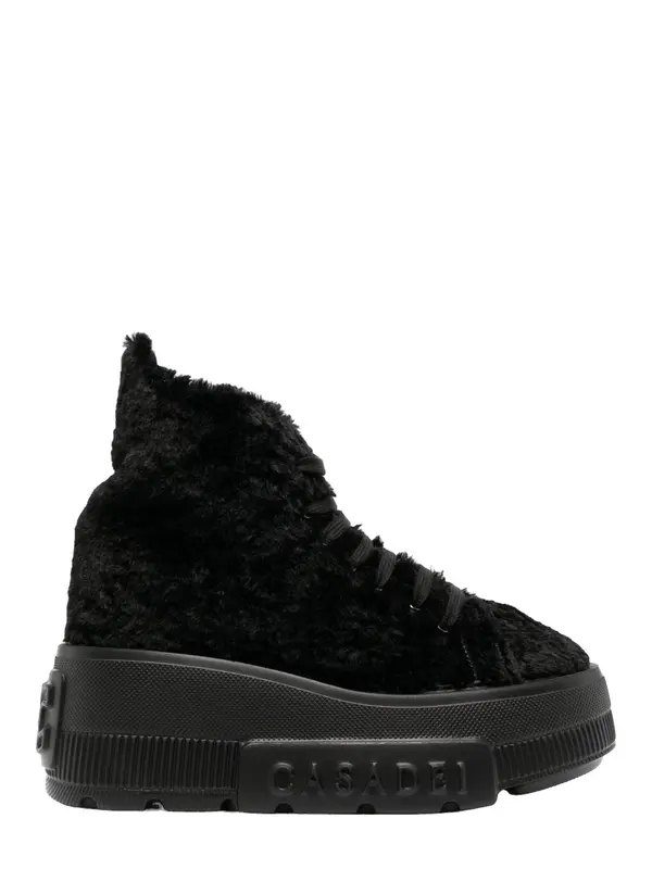 Casadei Nexus Fleece Sneakers - Black
