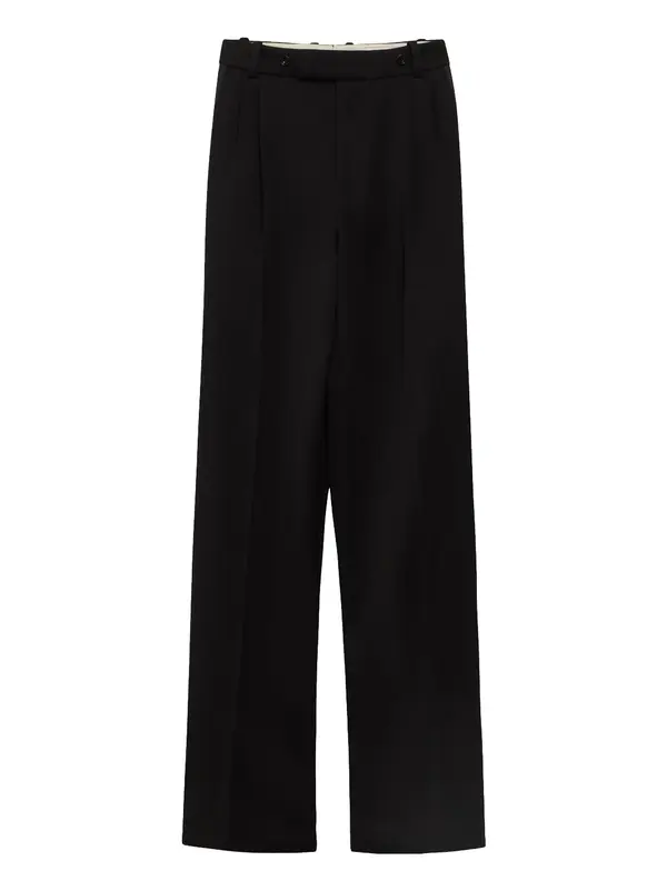 Alexander McQueen Mid-rise Straight-leg Trousers - Black