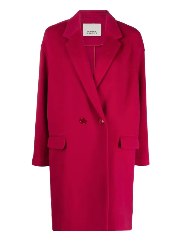Isabel Marant Efegozi Double-breasted Coat - Pink