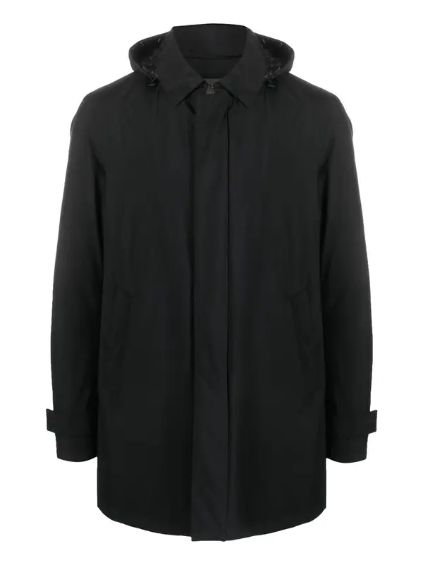 Herno Detachable Hood Parka - Black