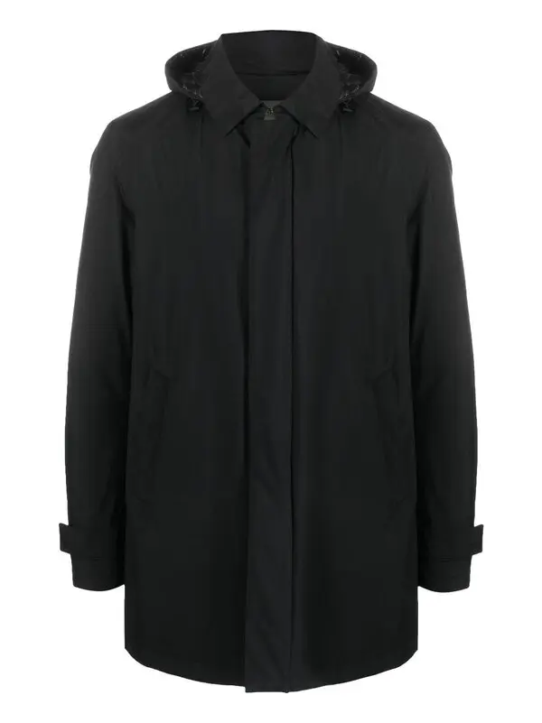 Herno Detachable Hood Parka - Black