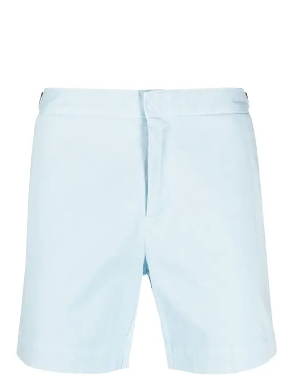 Orlebar Brown Mid-rise Cotton Shorts - Blue
