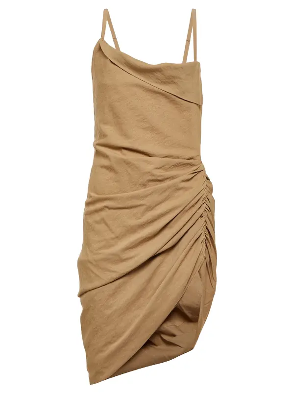 Jacquemus La Robe Saudade Voile Minidress - Beige