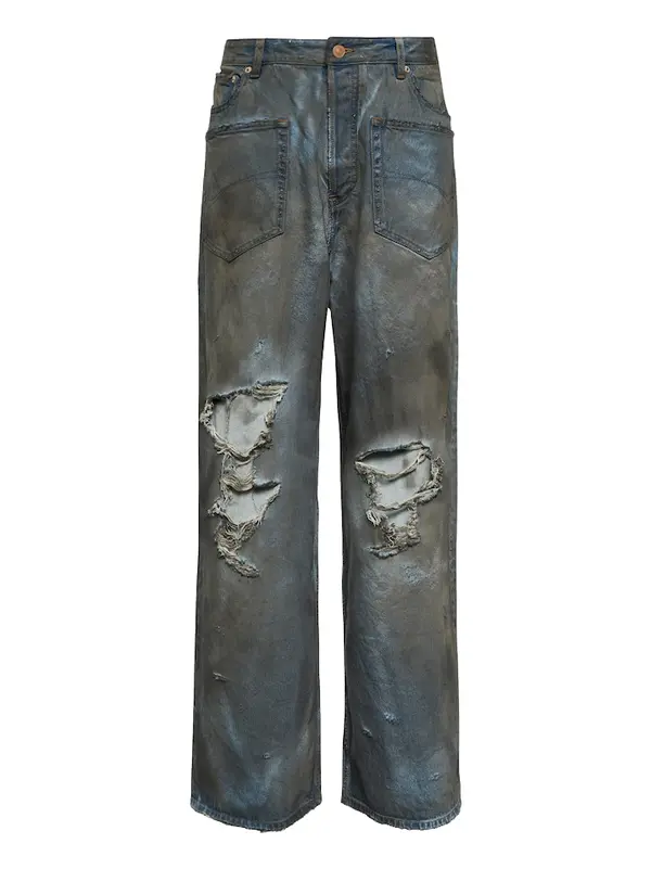 Balenciaga Distressed Jeans - Blue
