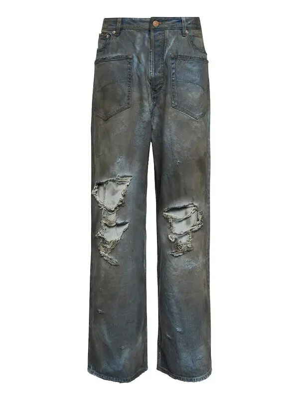 Balenciaga Distressed Jeans - Blue