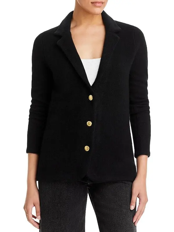 Bloomingdale'S C Exclusive Cashmere Blazer - Black