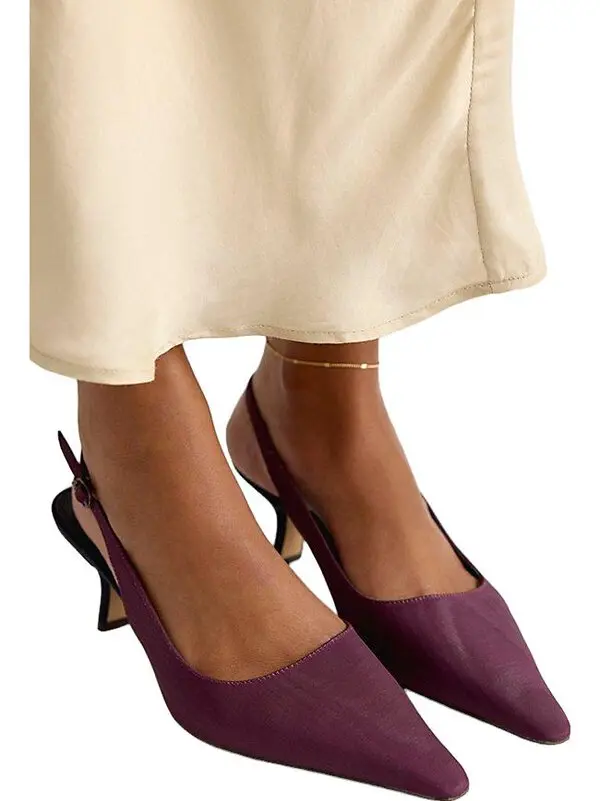 Sam Edelman Bianca Sling Heels - Midnight Grape