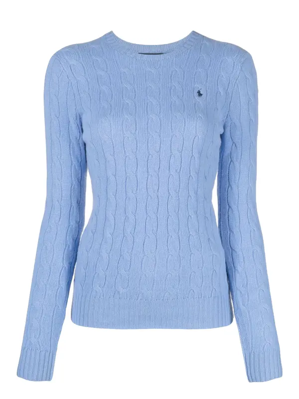 Polo Ralph Lauren Pony Cable-knit Jumper - Blue