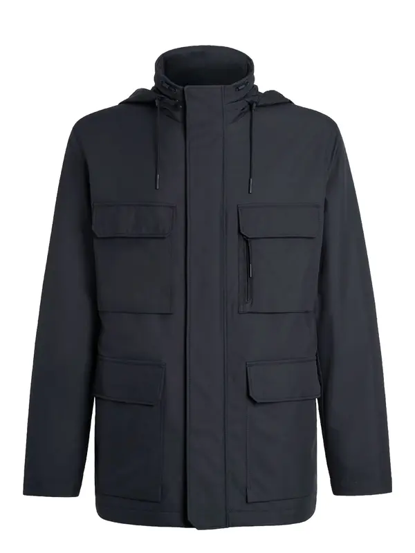 Zegna High-neck Field Jacket - Blue