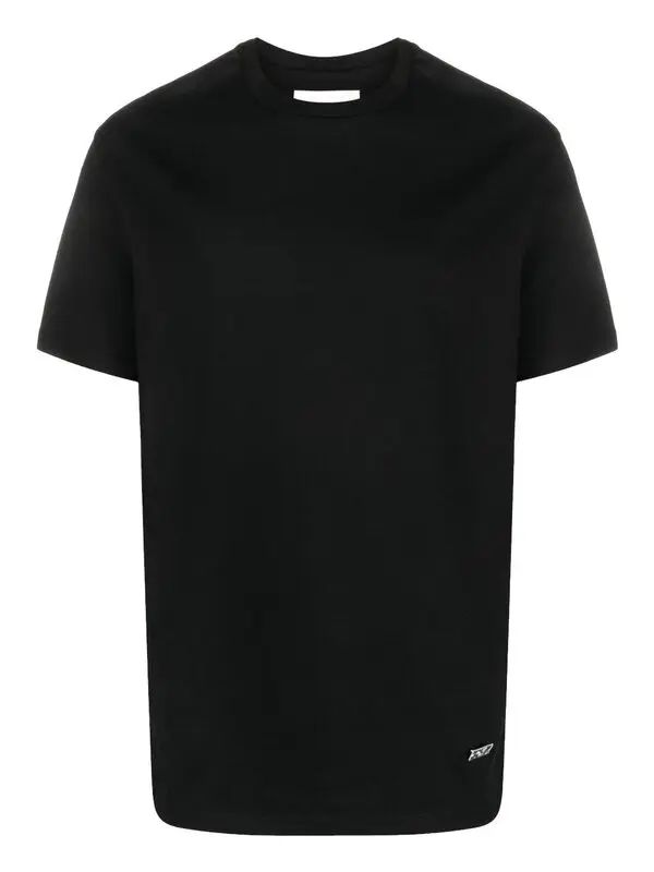 JIL SANDER Logo-plaque Jersey-knit T-shirt - Black