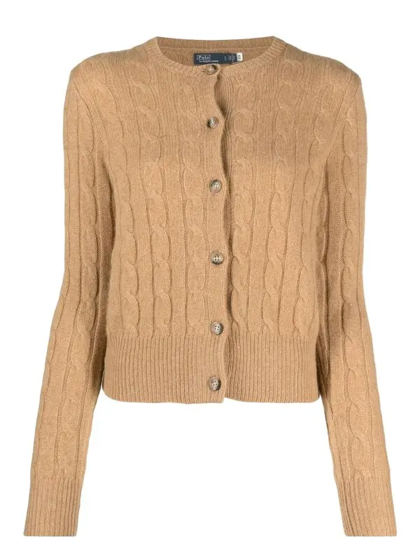 Polo Ralph Lauren Cable-knit Cashmere Cardigan - Neutrals