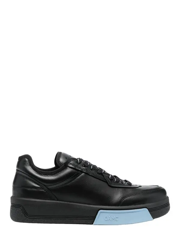 OAMC Cosmos Cupsole Low-top Leather Sneakers - Black