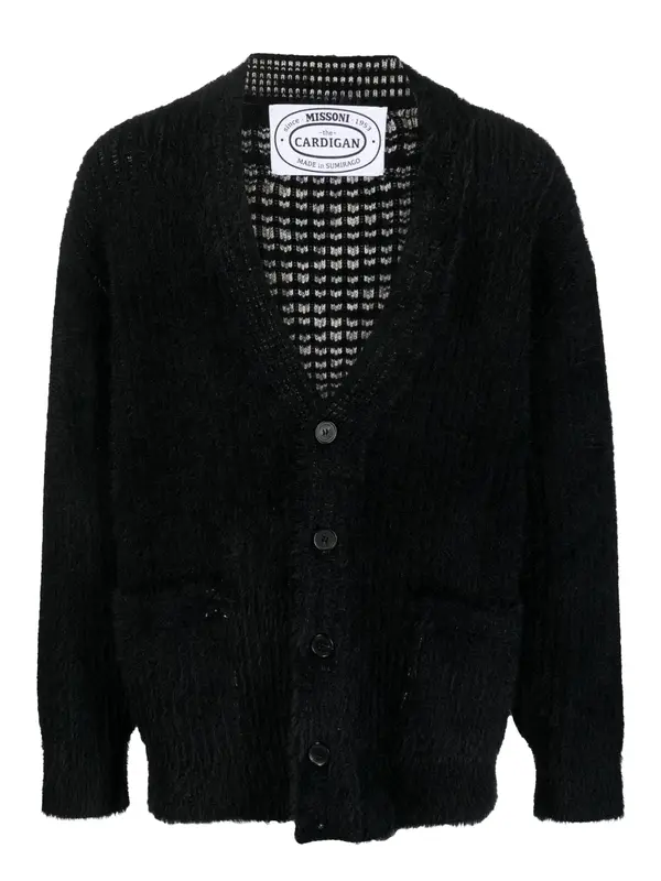 Missoni Brushed V-neck Cardigan - Black