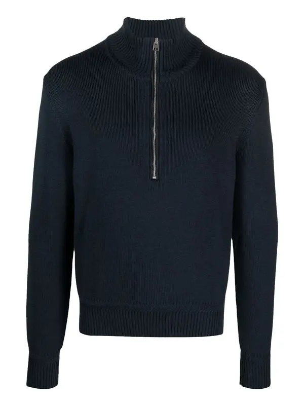TOM FORD Wool-silk Jumper - Blue