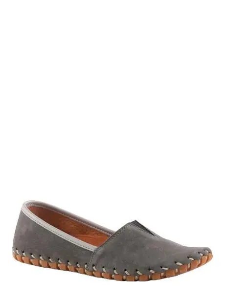 SPRING STEP SHOES Kathaleta Flat - Grey Suede