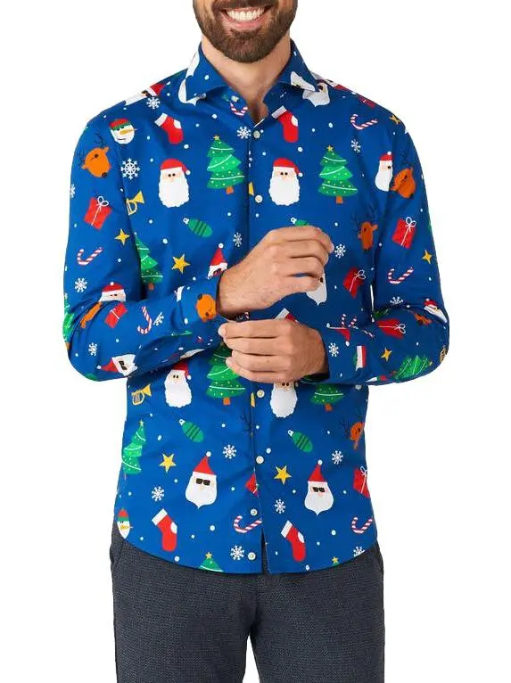 Opposuits Festivity Button-up Shirt - Blue