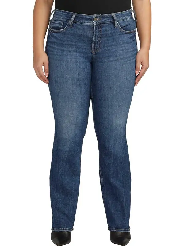 SILVER JEANS CO. Suki Mid Rise Bootcut Jeans - Indigo