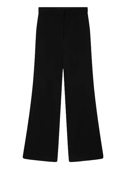 Stella McCartney Wool Flannel Tailored Trousers - Black