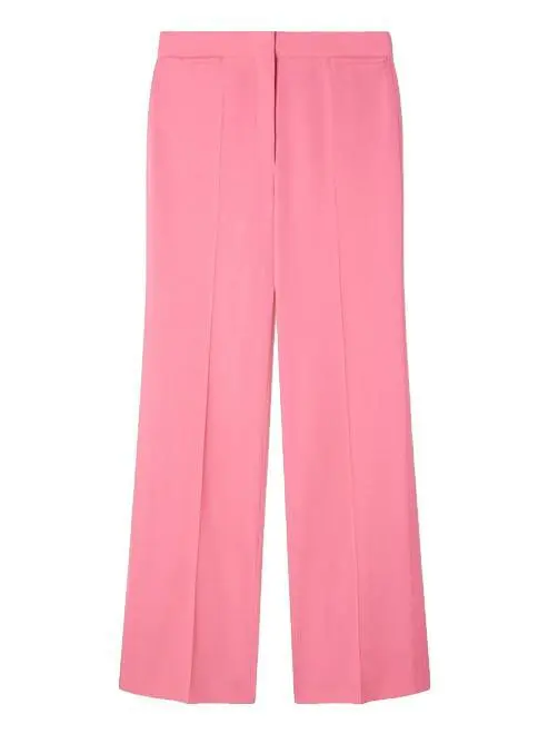 Stella McCartney Wool Flannel Tailored Trousers - Red