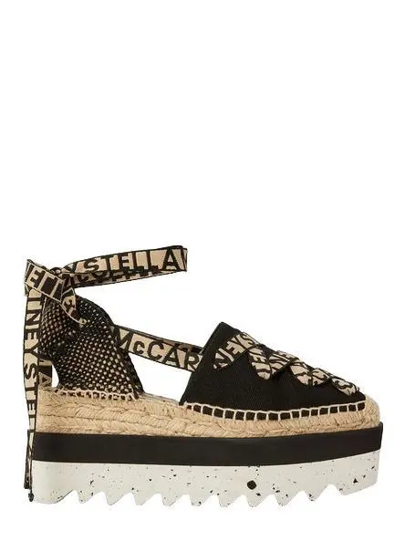 Stella McCartney Gaia Platform Espadrilles - Black