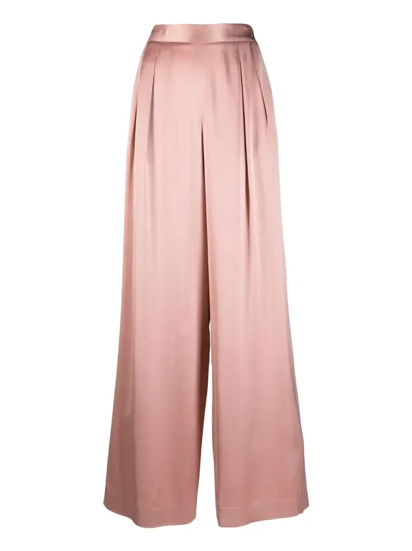 Fabiana Filippi Pleated Wide-leg Trousers - Pink