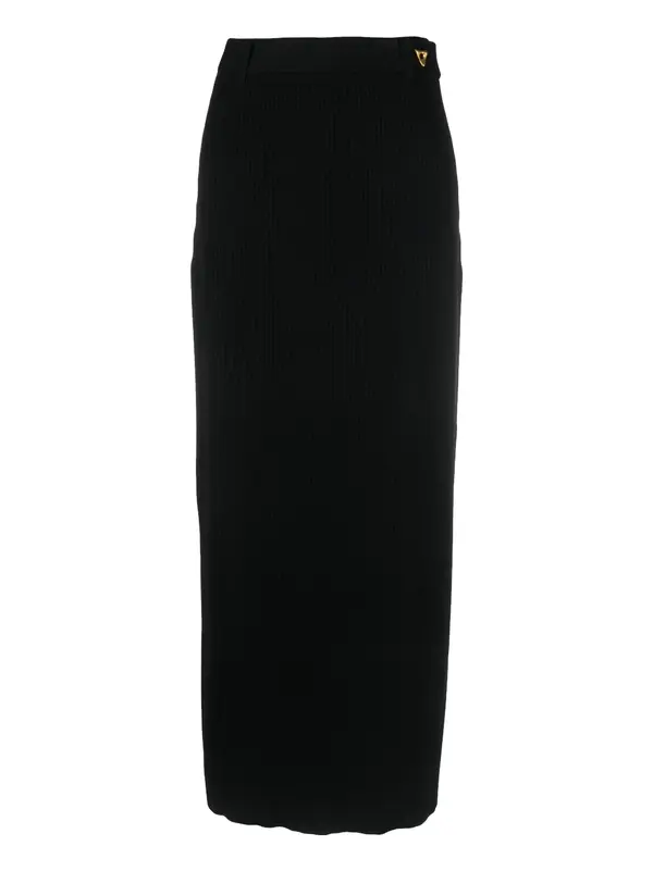 AERON Forum Asymmetric Maxi Skirt - Black