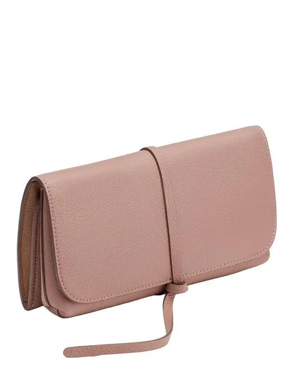 Cuyana Leather Travel Beauty Roll - Soft Rose