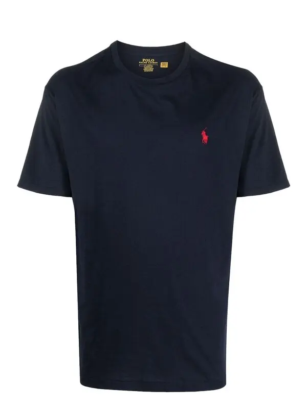 Polo Ralph Lauren Logo-embroidered Cotton T-shirt - Blue