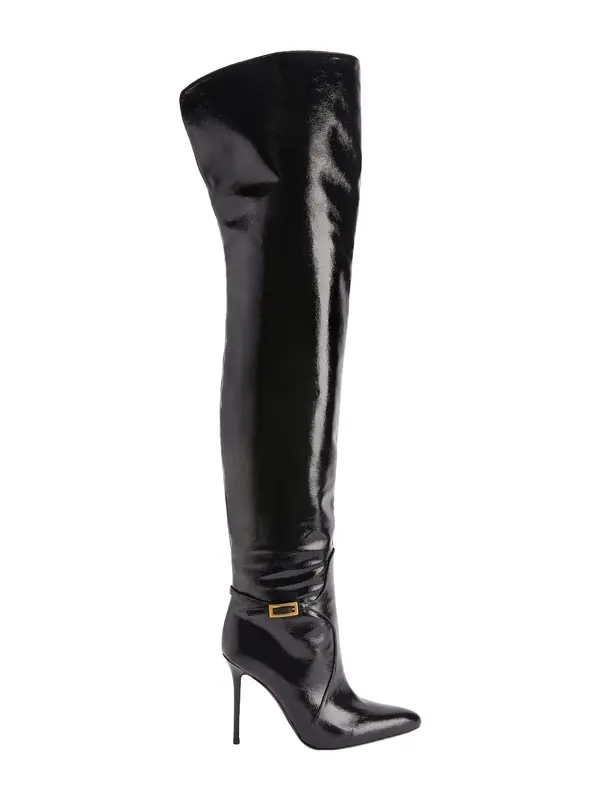 GIUSEPPE ZANOTTI 105mm Frannie Over-the-knee Boots - Black