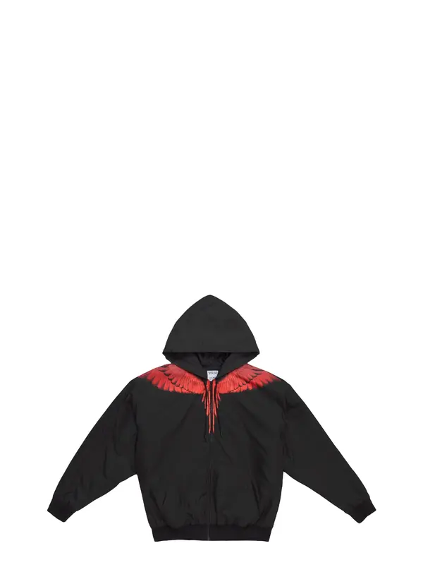 COUNTY OF MILAN Icon Wings Hooded Jacket - Black