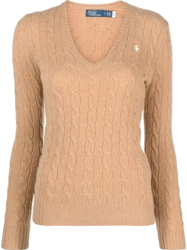 Polo Ralph Lauren Cable-knit Jumper - Brown