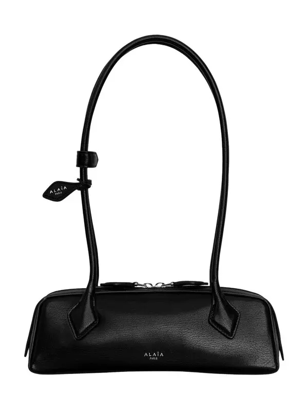 Alaïa Le Teckel Small Leather Shoulder Bag - Black