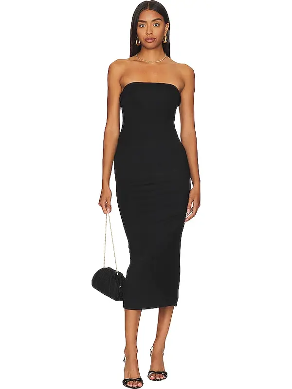 Lpa Lorenza Column Midi Dress - Black