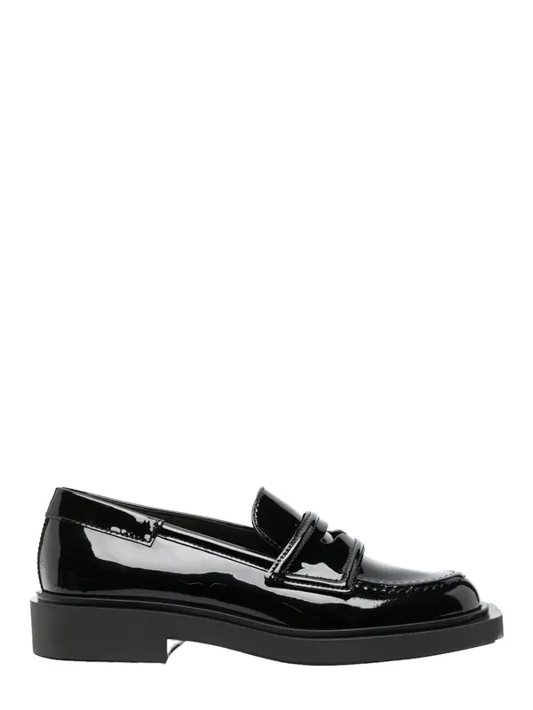 3JUIN Viola Patent Leather Loafers - Black