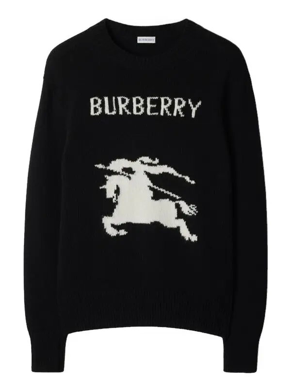 Burberry Knight Wool Cashmere Sweater - Black