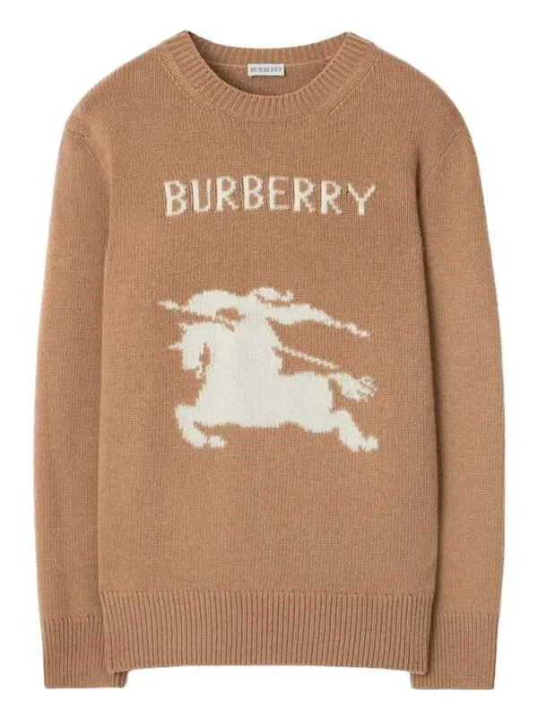 Burberry Knight Wool Cashmere Sweater - Camel