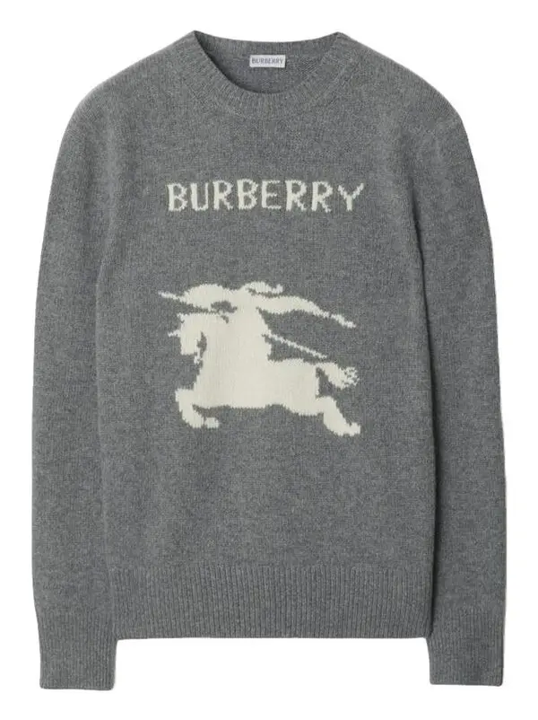 Burberry Knight Wool Cashmere Sweater - Grey