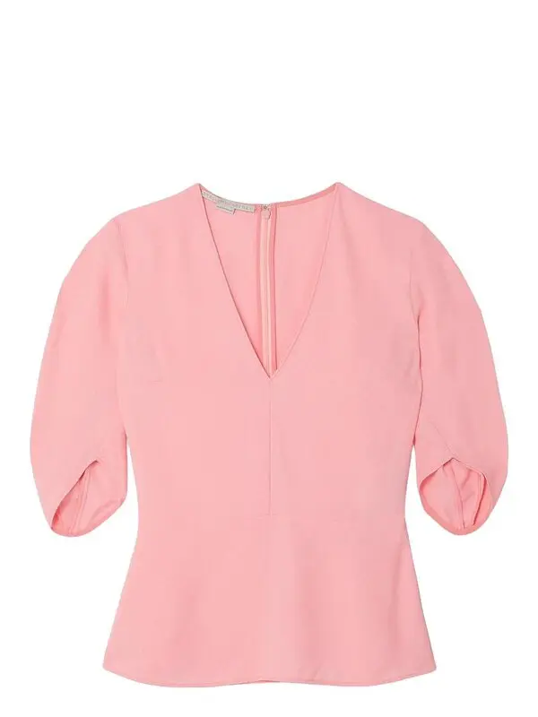 Stella McCartney Melody Crepe Top - Bubblegum