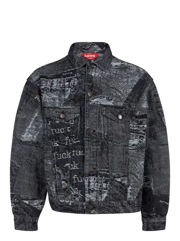 Supreme Archive Denim Trucker Jacket - Black