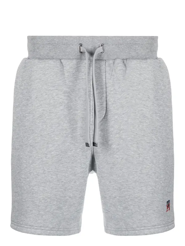 Tommy Hilfiger Logo-embroidered Track Shorts - Grey