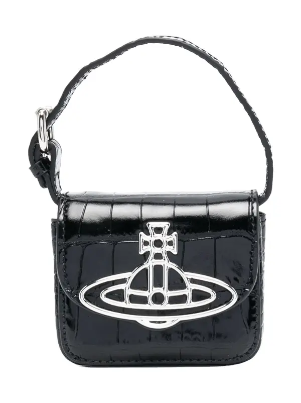 VIVIENNE WESTWOOD Orb-plaque Mini Bag - Black