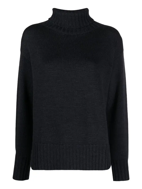 DRUMOHR Roll-neck Merino Jumper - Grey