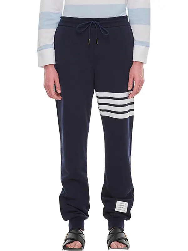 Thom Browne Cotton Trousers - Blue