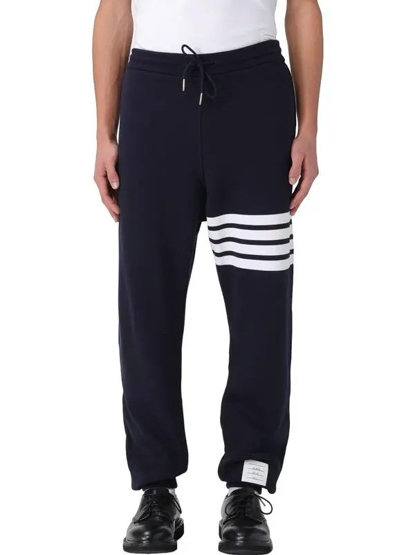 Thom Browne Cotton Trousers - Blue